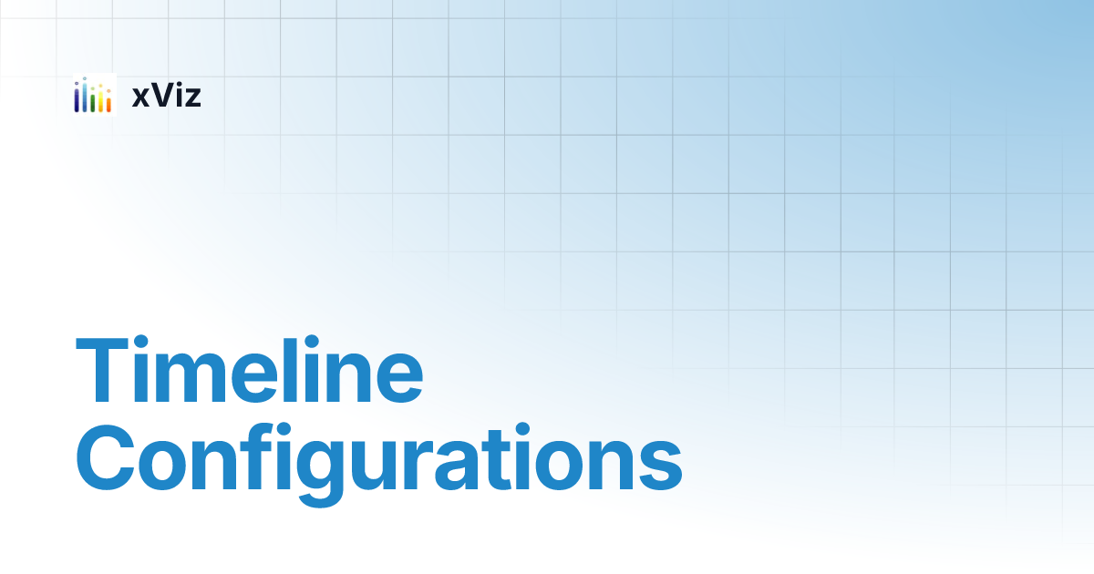 Timeline Configurations | xViz