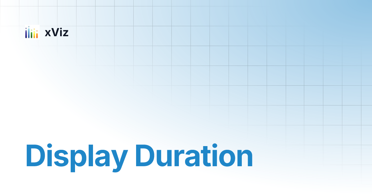 Display Duration | xViz