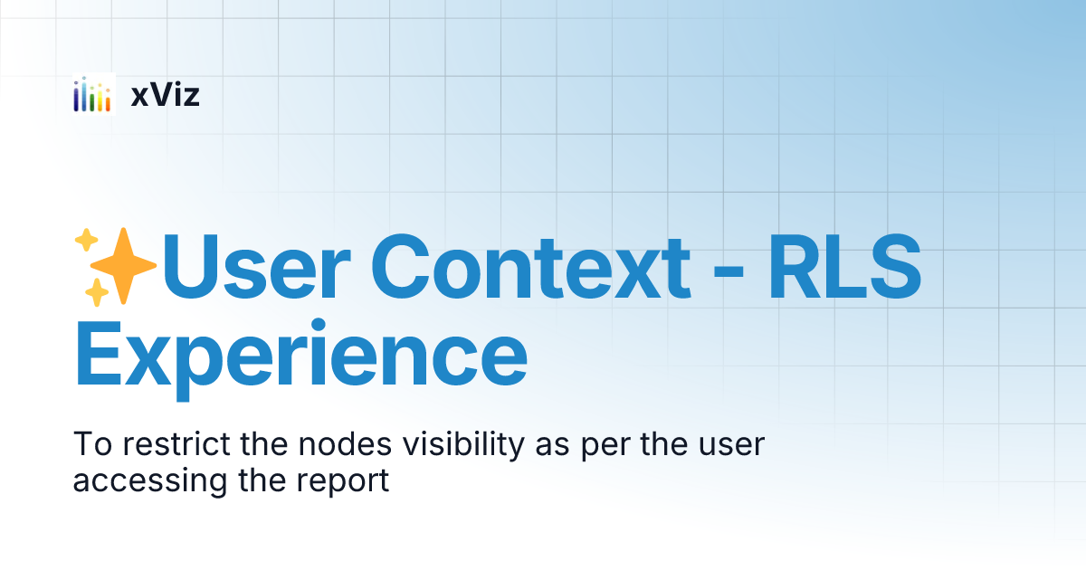 User Context - RLS Experience | xViz